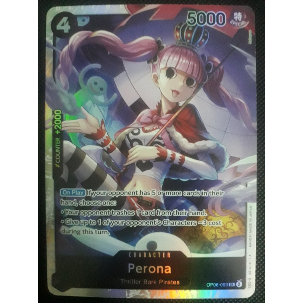 [TNTB] Thẻ bài One Piece TCG OP06-093 - Perona - Character - Super Rare - Black | Shopee Việt Nam