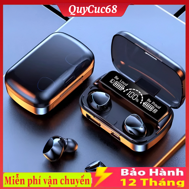 Tai Nghe Bluetooth M100 /M10 / F9 bản Pro upgrade Pin Trâu 3000mah, Nút ...