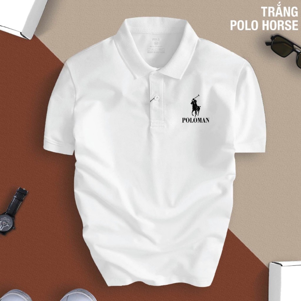 Áo Thun Polo Nam POLOHORSE chất CVC cá sấu cao cấp, chuẩn form, sang trọng | Shopee Việt Nam
