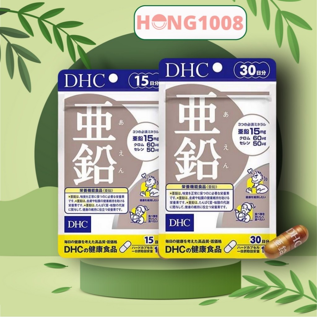 Viên uống kẽm DHC Zinc 15 ngày , 30 ngày Nhật Bản shop Hong1008 | Shopee Việt Nam
