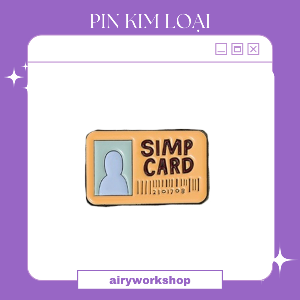 Pin cài kim loại huy hiệu ghim cài túi SIMP CHÚA | Shopee Việt Nam