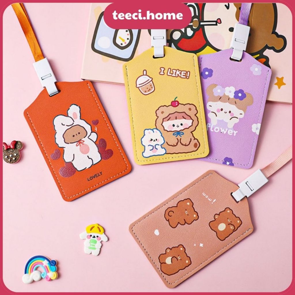 Bao Đựng Thẻ ID Dây Đeo Thẻ Tên Đeo Bảng Tên Thẻ Treo Name Tag Vali ...