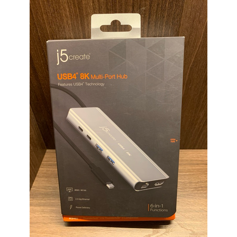 [Original] Hub j5create USB4 8K 2.5G LAN PD 100w 6-in-1 Multi-Port ...