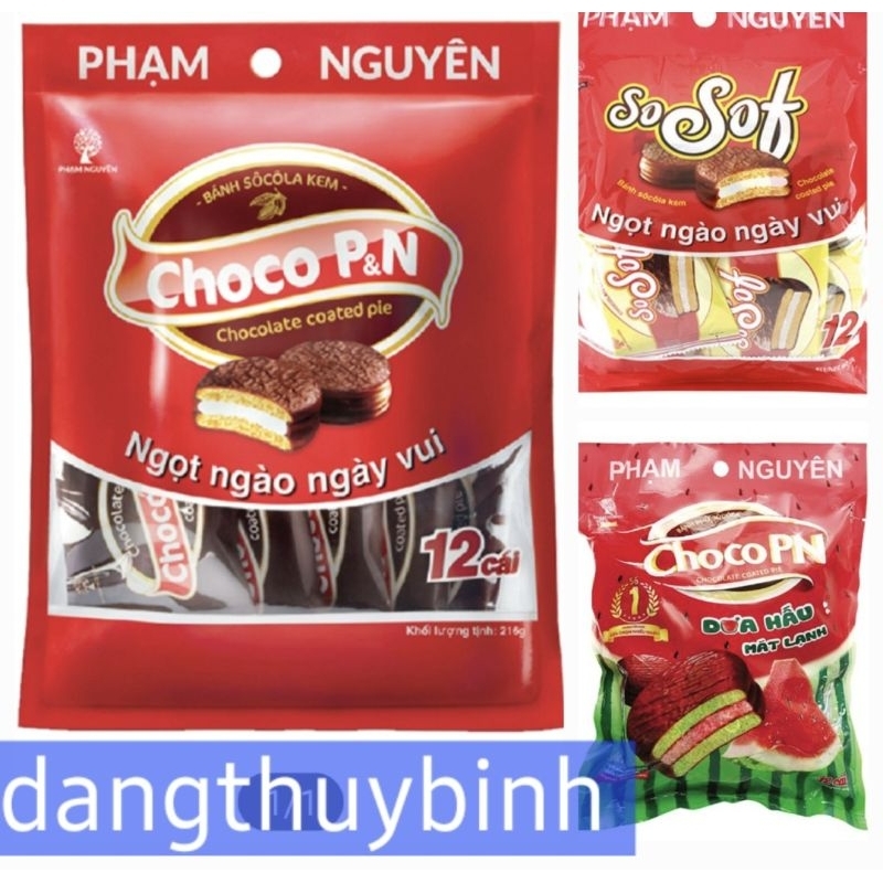 Bánh phủ socola Choco PN bịch 12 cái | Shopee Việt Nam