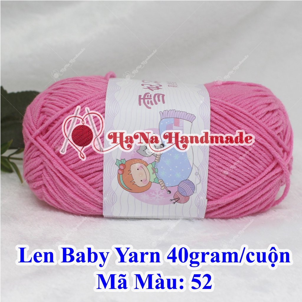 Len baby / Baby Yarn 40g/ cuộn ( Màu 1-50 ) | Shopee Việt Nam