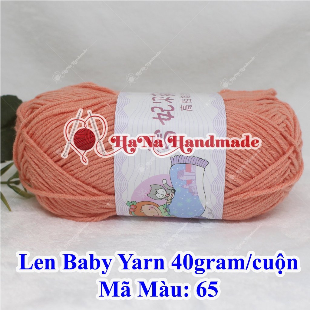 Len baby / Baby Yarn 40g/ cuộn ( Màu 1-50 ) | Shopee Việt Nam