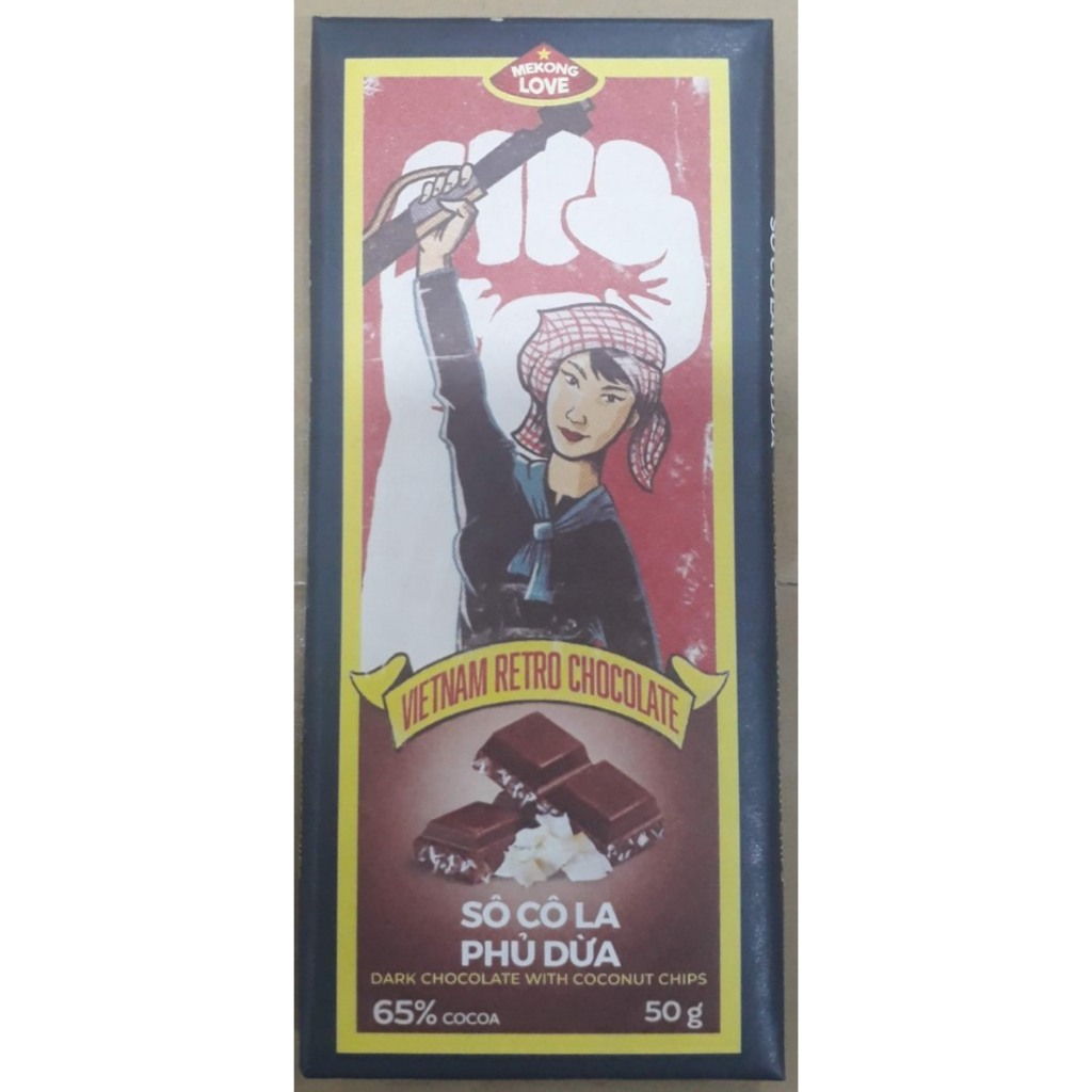 Chocolate phủ dừa Mekong Love 50g | Shopee Việt Nam