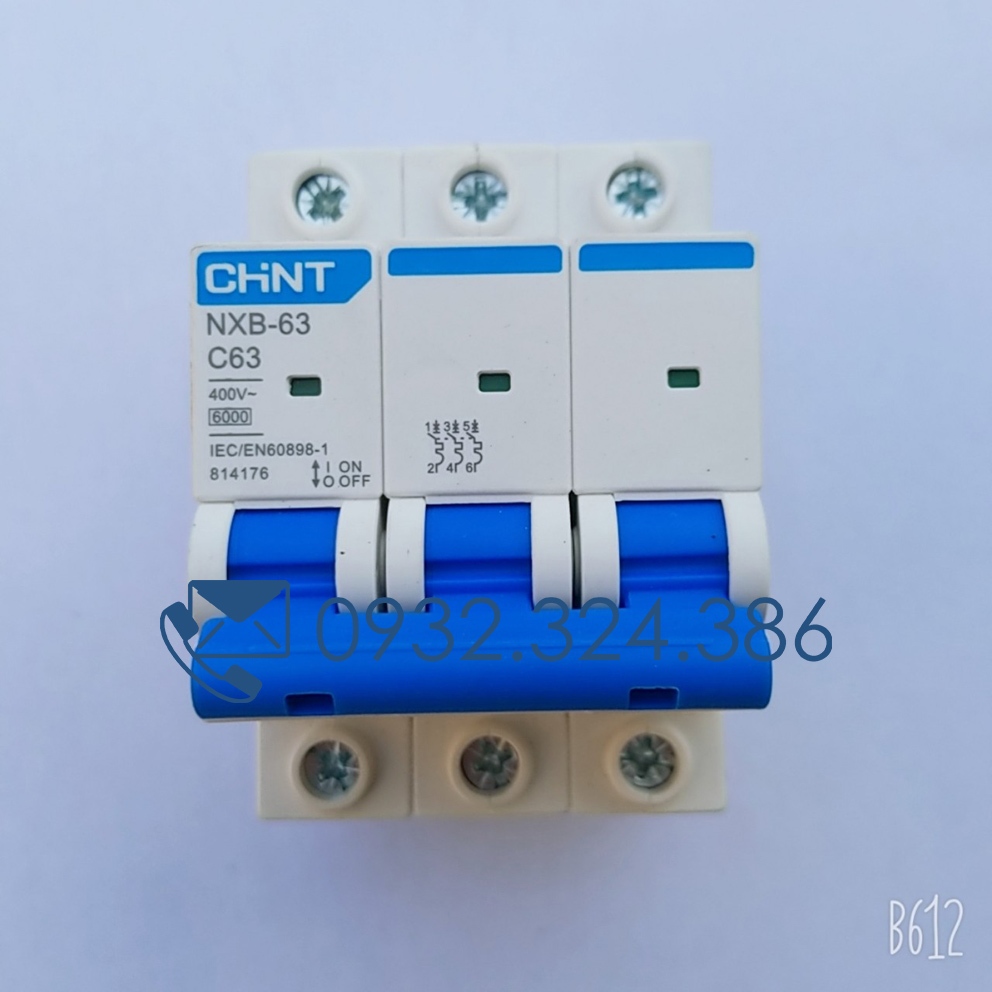 Aptomat MCB 3 Pha NXB-63 Chint 6A~63A Dòng Cắt 6kA (Hàng chính hãng) | Shopee Việt Nam