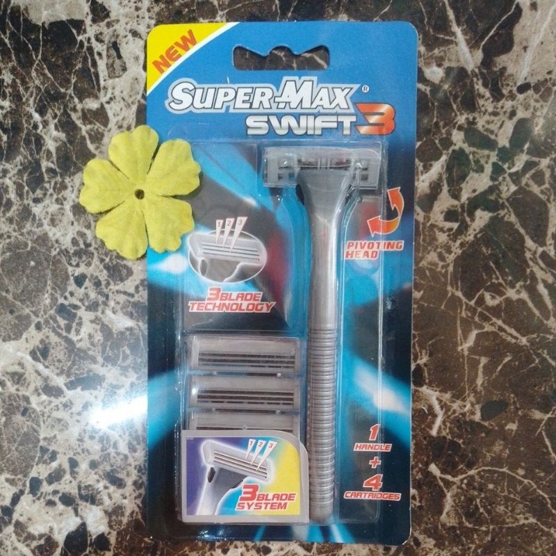 Bộ dao cạo râu Super- max swift 3 . | Shopee Việt Nam