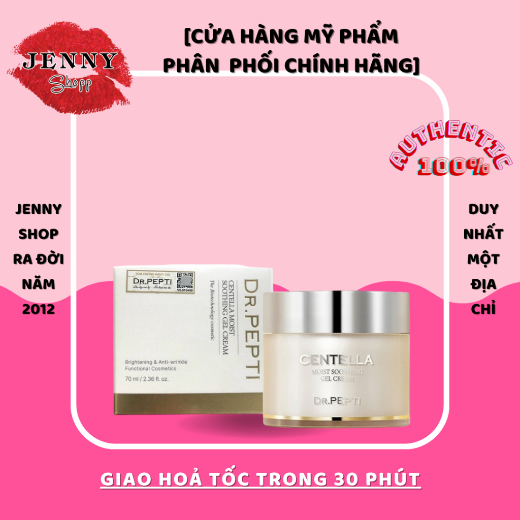 Kem Dưỡng Dr.Pepti Centella Moist Soothing Gel Cream | Shopee Việt Nam
