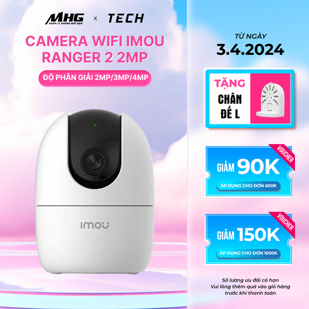 Camera Wifi Imou Ranger 2 2MP IPC-A22EP Lắp Trong Nhà Thiết Kế Nhỏ Gọn ...