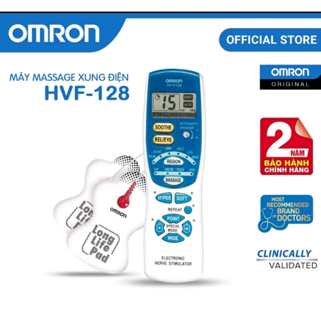 Máy massage xung điện HV-F128 Omron ( Chính hãng ) | Shopee Việt Nam