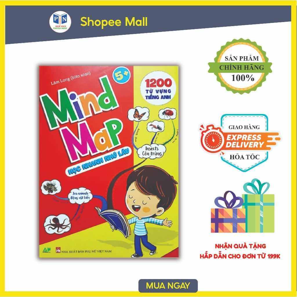 Sách - Mind Map 1200 Từ Vựng Tiếng Anh Cho Bé | Shopee Việt Nam