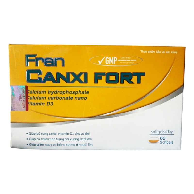 Fran Canxi Fort - Giúp bổ sung canxi, vitamin D3 cho cơ thể | Shopee Việt Nam