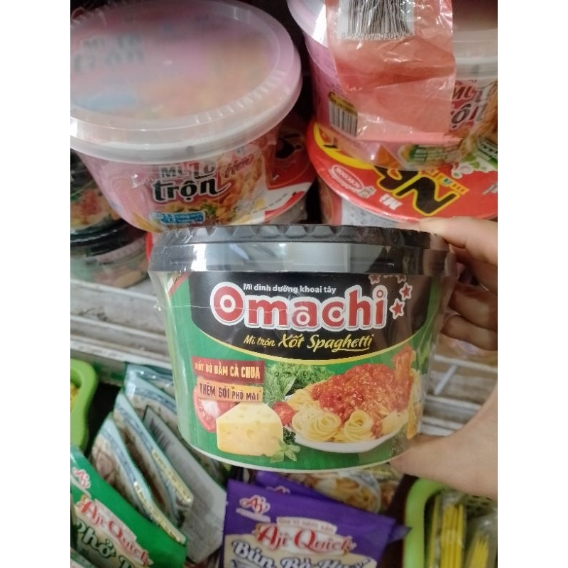 Mì tô trộn Omachi xốt Spaghetti 105g | Shopee Việt Nam
