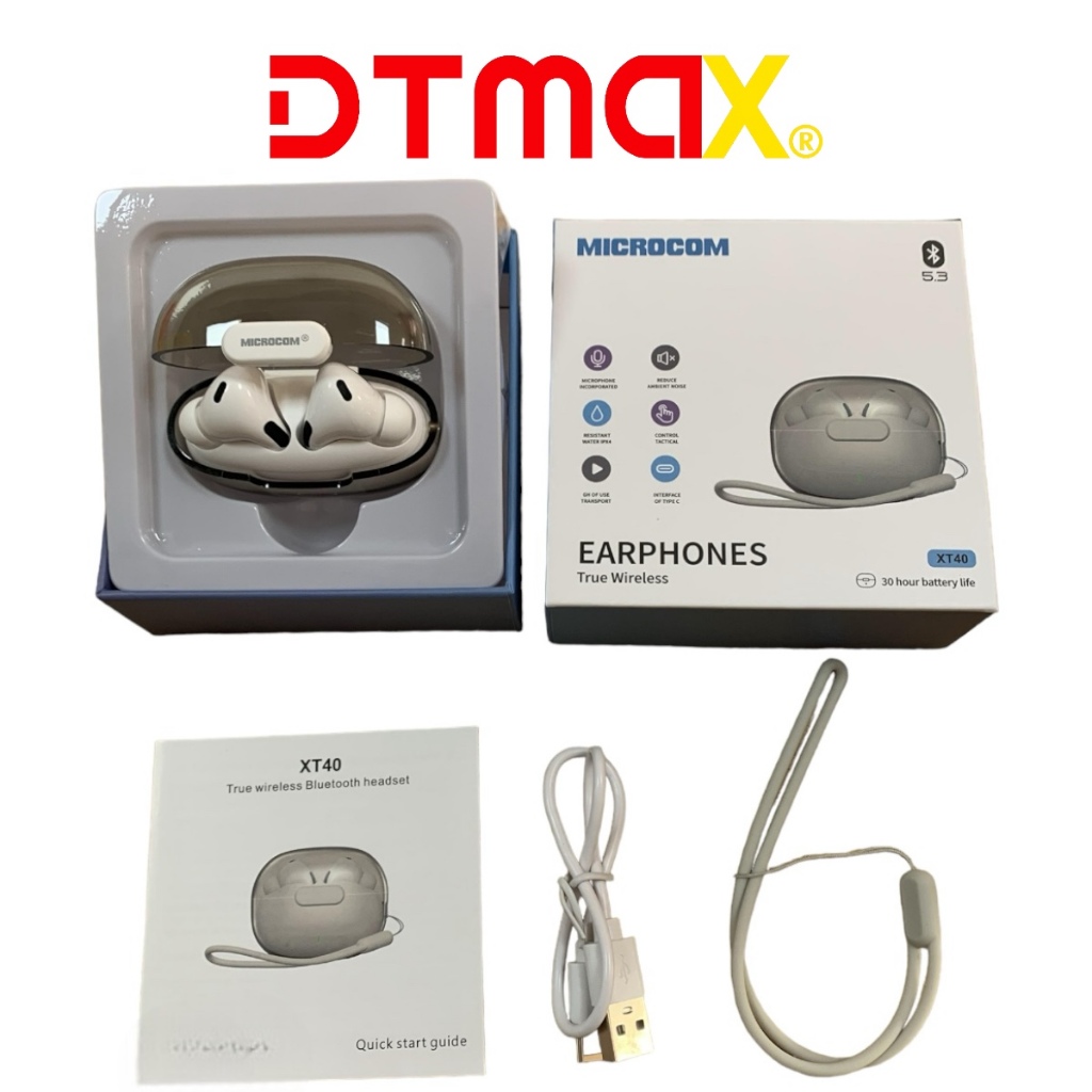 Tai nghe Bluetooth Microcom XT40 - Tai nghe không dây dung lượng pin cao chất lượng âm thanh rõ ...