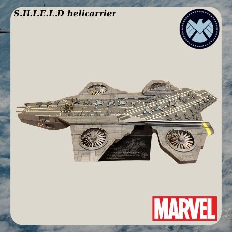 Mô Hình Giấy Tàu Sân Bay Trên Không Marvel S.H.I.E.L.D 64 Helicarrier ...