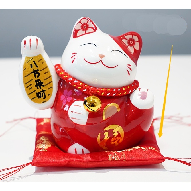 Mô hình Mèo Lucky Neko may mắn ống tiết kiệm nhỏ trang trí nhà cửa xe ...