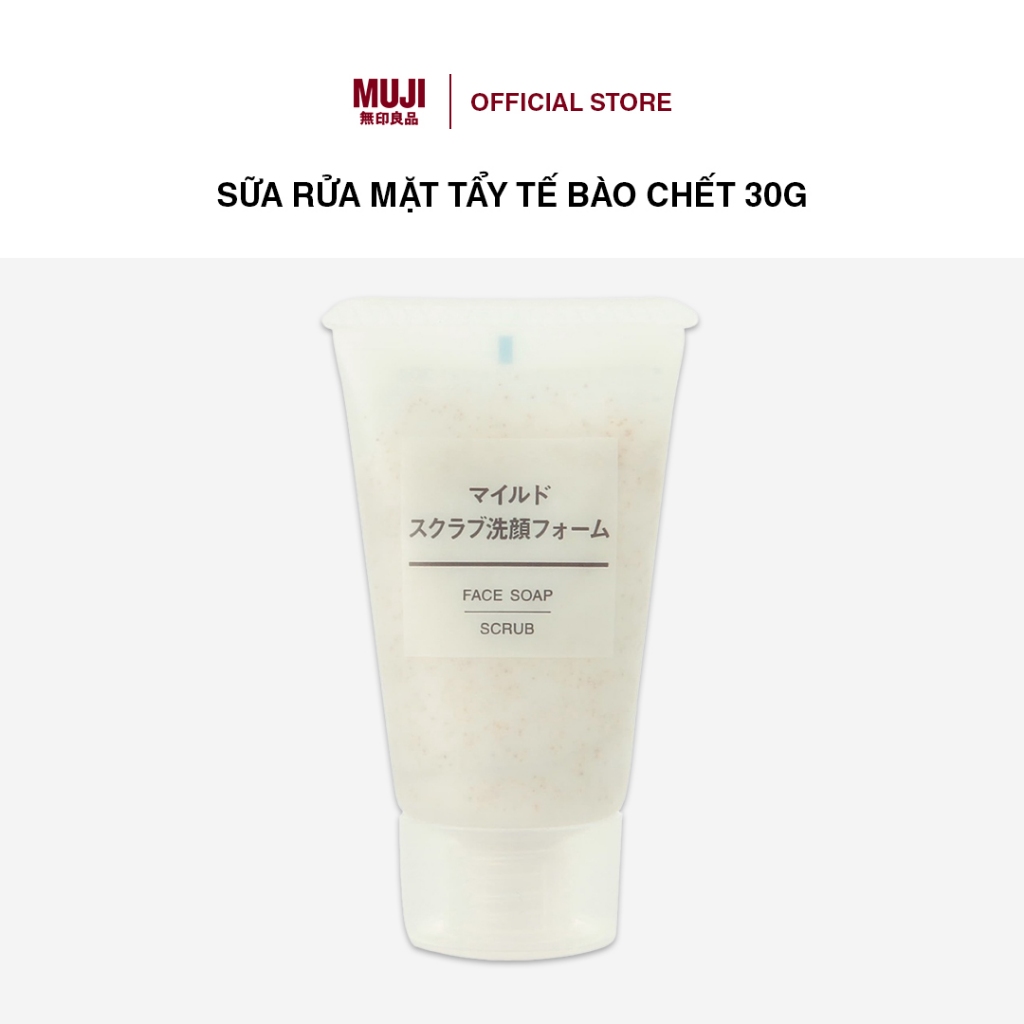 Sữa Rửa Mặt Tẩy Tế Bào Chết 30g MUJI | Shopee Việt Nam
