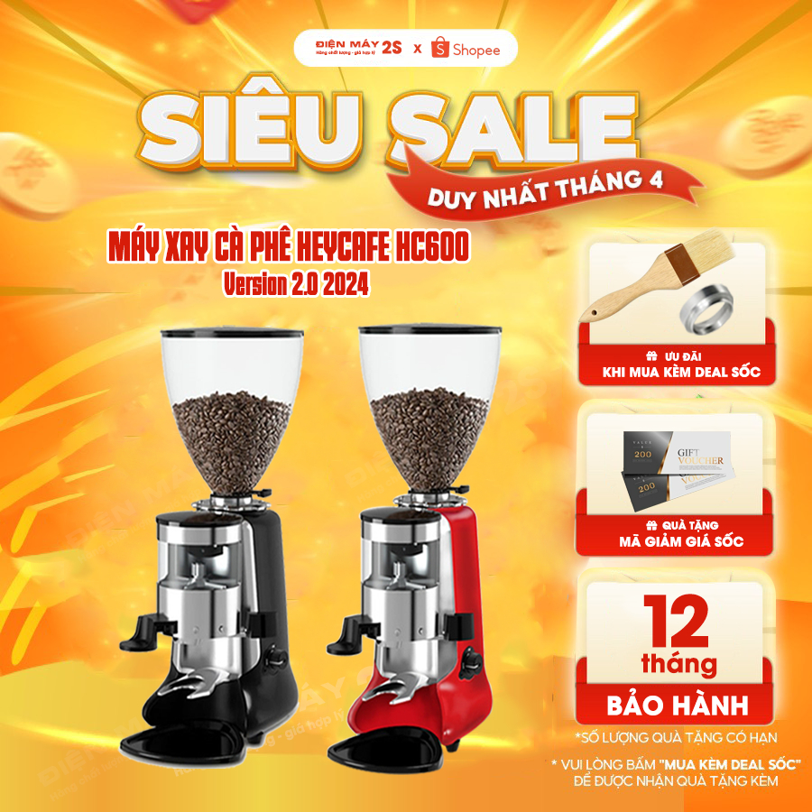 [HCM-Hàng-sẵn] Máy xay cafe,Máy xay cà phê HC600 - Công suất xay 09kg/h ...