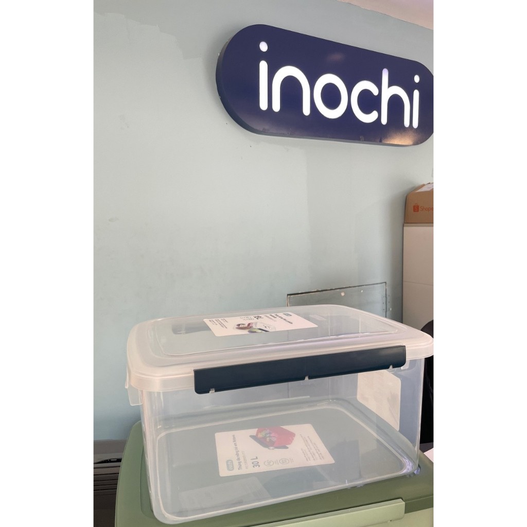 Thùng nhựa, hộp nhựa trong suốt cao cấp đựng thực phẩm Inochi 10L-18L ...
