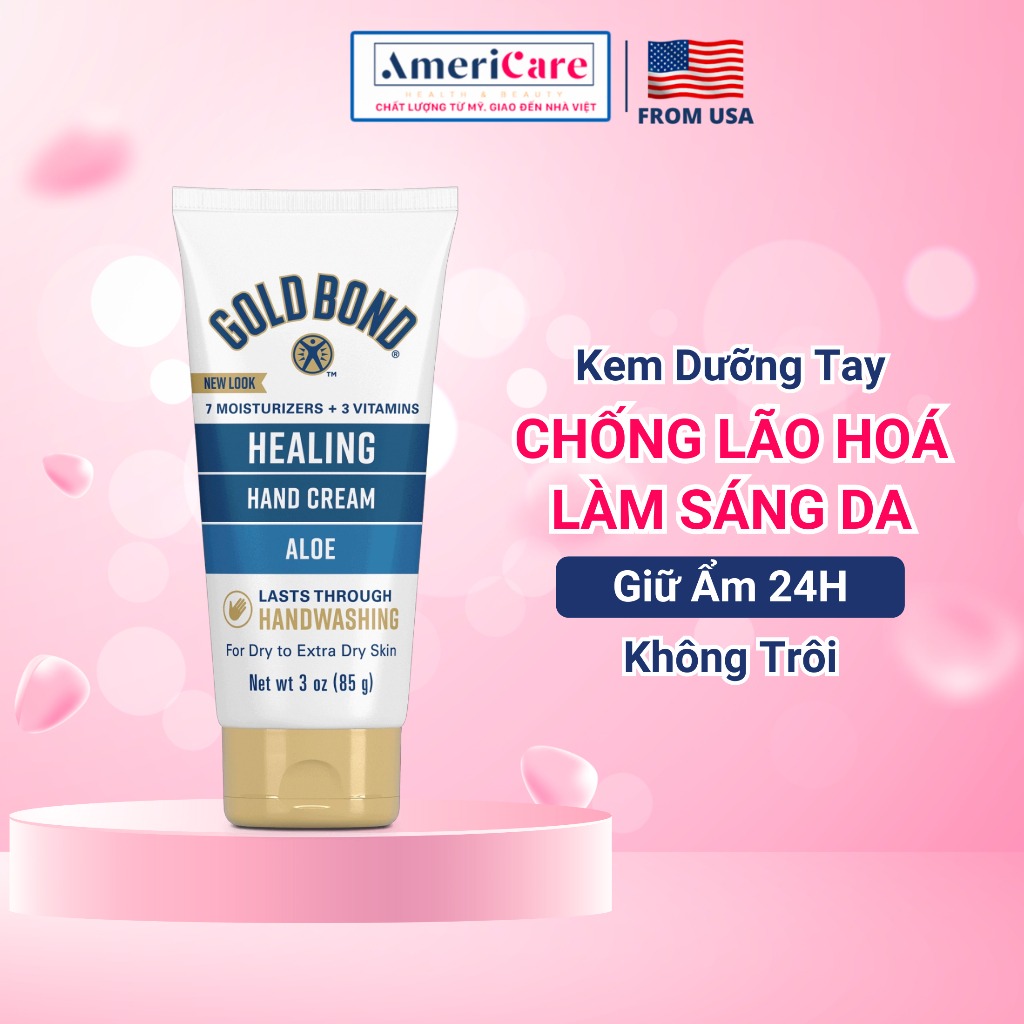 Kem dưỡng da tay không trôi Gold Bond Healing Hand Cream 85g siêu dưỡng ...