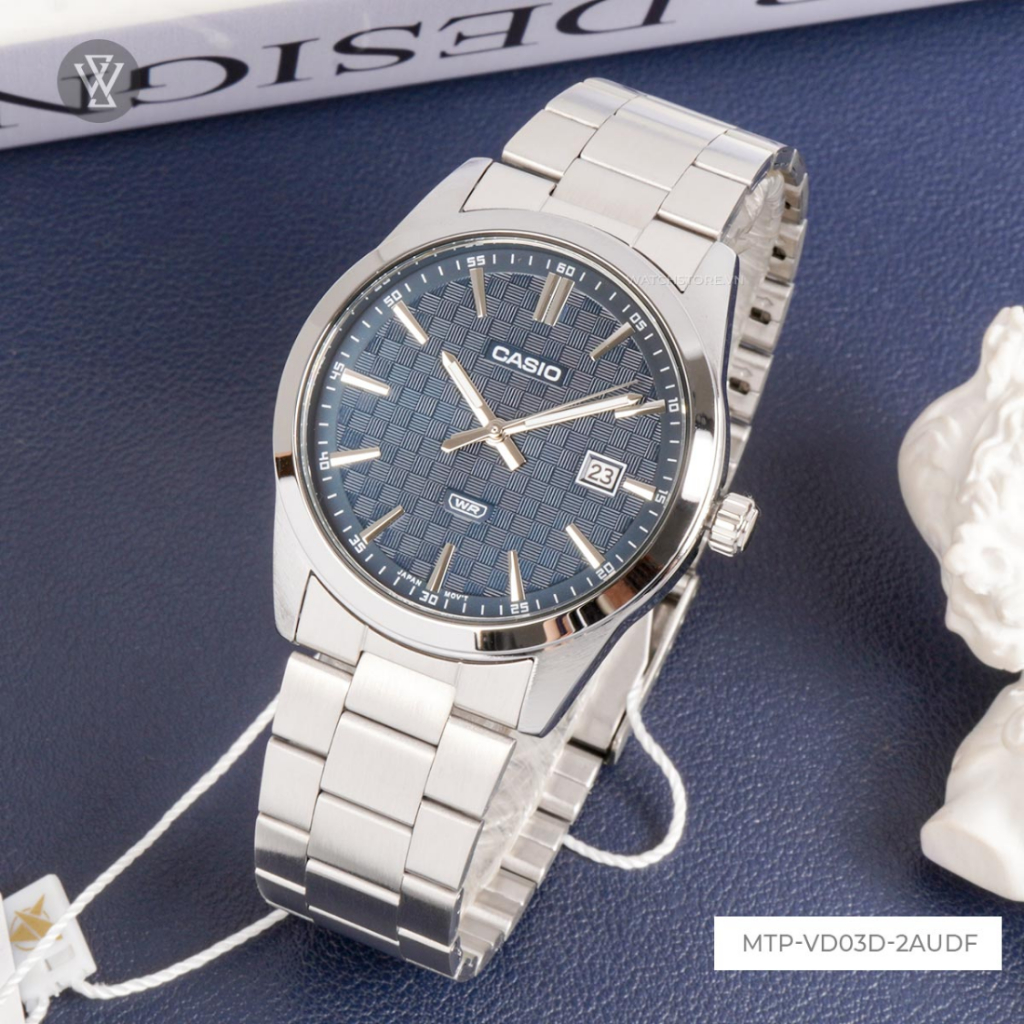 Đồng Hồ Nam CASIO MTP-VD03 Quartz Mặt Kính Khoáng 41mm Dây Và Vỏ Thép ...