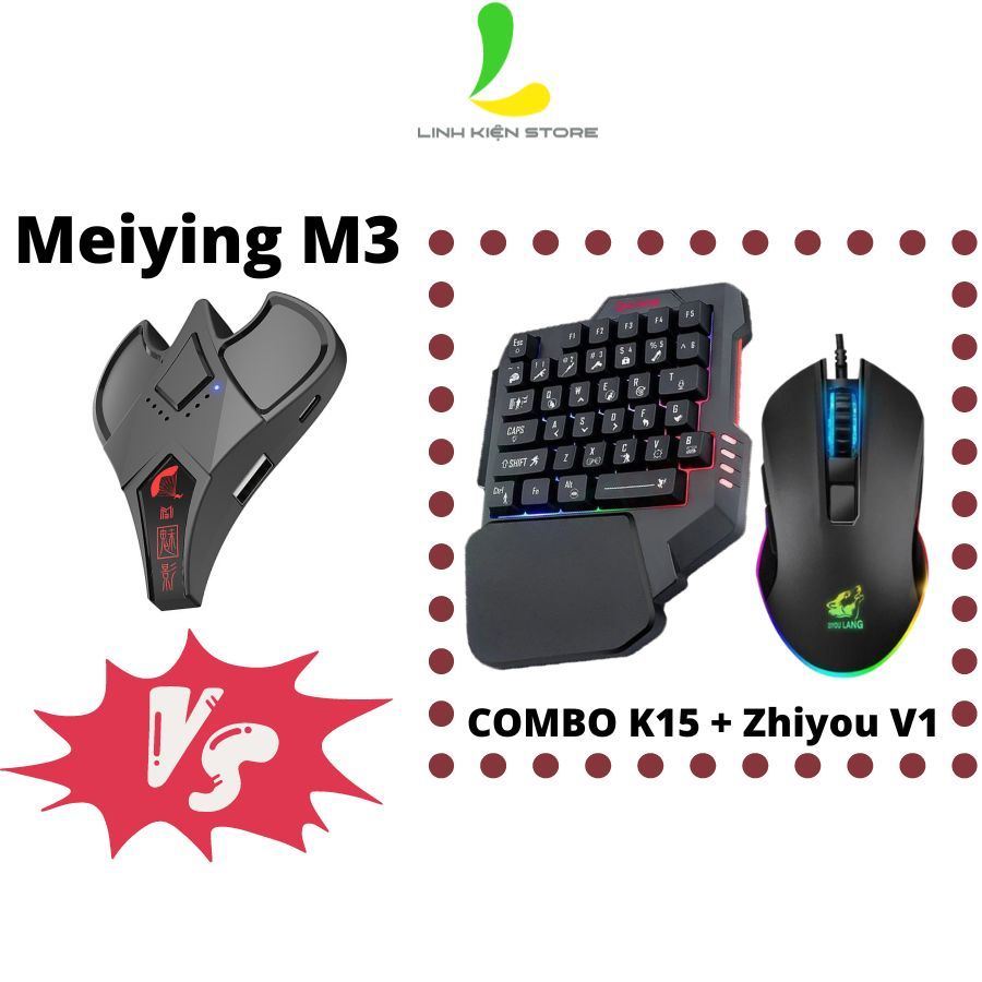 Combo bộ chuyển đổi M1 Pro / M3 / M16 / M2S / M2 / Mix SE / Elite / Pro và bàn phím chuột K15 ...