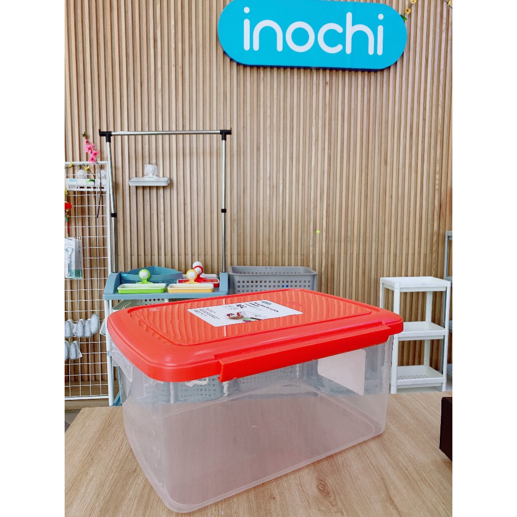 Thùng nhựa, hộp nhựa trong suốt cao cấp đựng thực phẩm Inochi 10L-18L ...