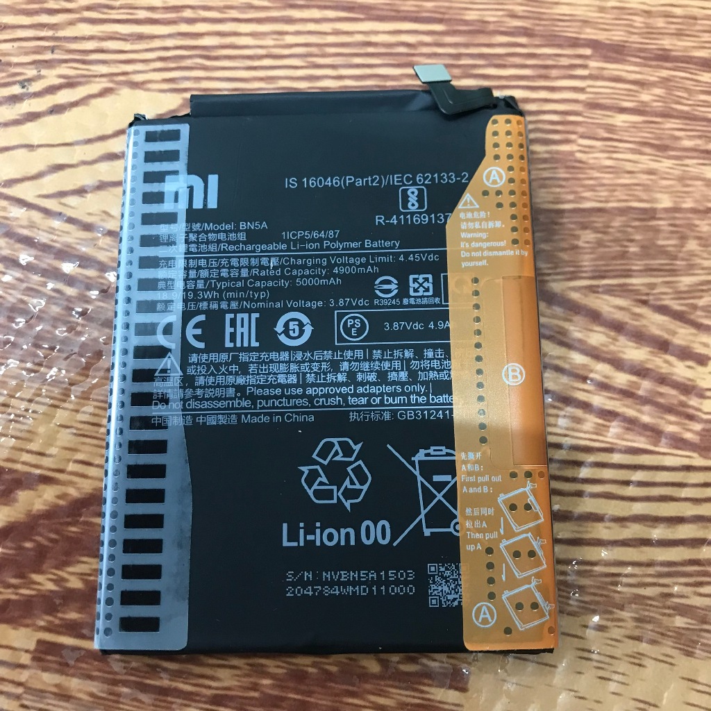 Pin zin Xiaomi Redmi Note 10 5G / BN5A (5000mAh) | Shopee Việt Nam