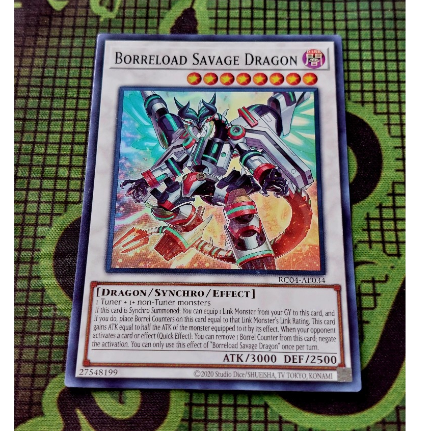 [ Đỗ Lạc Shop ] Thẻ Bài Yugioh Monster RC04-AE034 Borreload Savage Dragon | Shopee Việt Nam