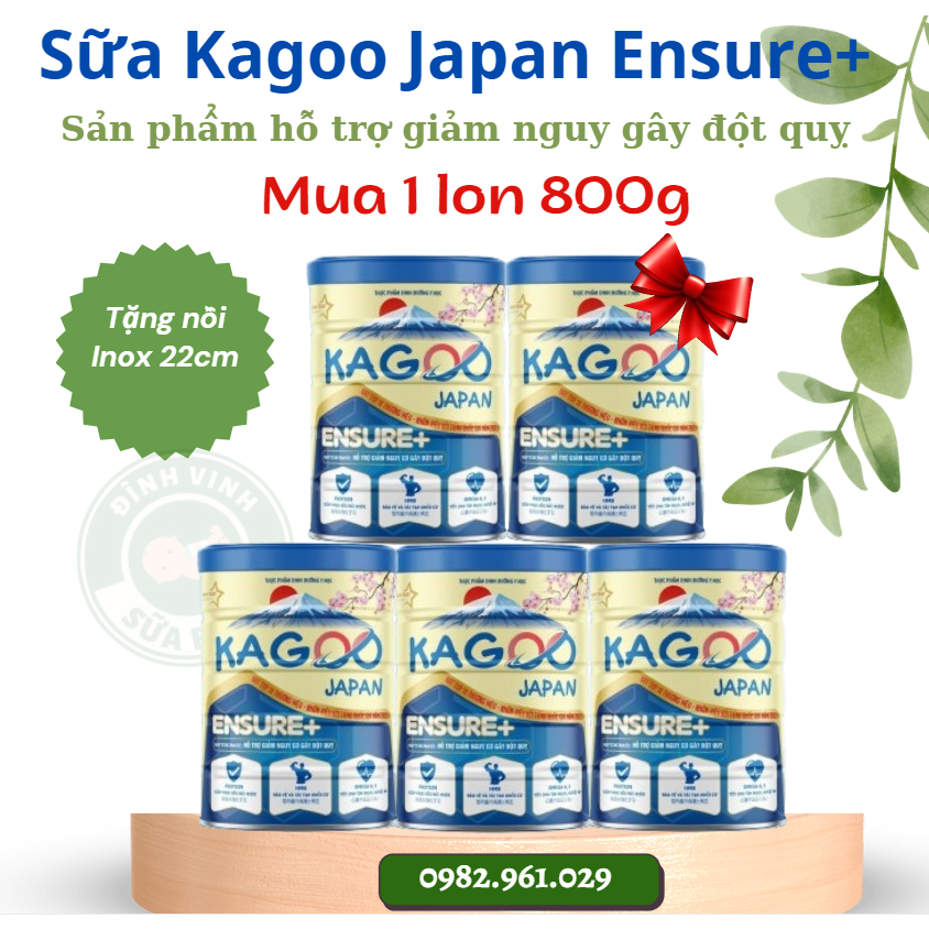 Sữa bột Kagoo Japan Ensure+ Hỗ trợ giảm nguy cơ ĐỘT QUỴ | Shopee Việt Nam