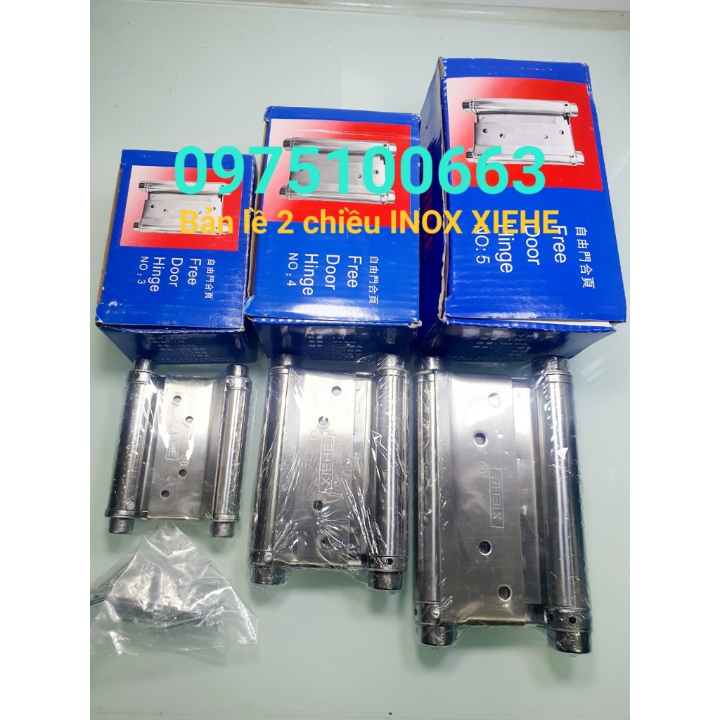 Bản Lề Tự Động 2 Chiều INOX Cao Cấp XIEHE No3 15 kg, No4 25 kg, No5 35 ...