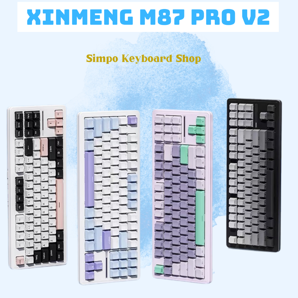 [CHÍNH HÃNG - Hoả tốc] Bàn phím cơ Xinmeng M87 Pro V2 Cải Tiến Pin ...