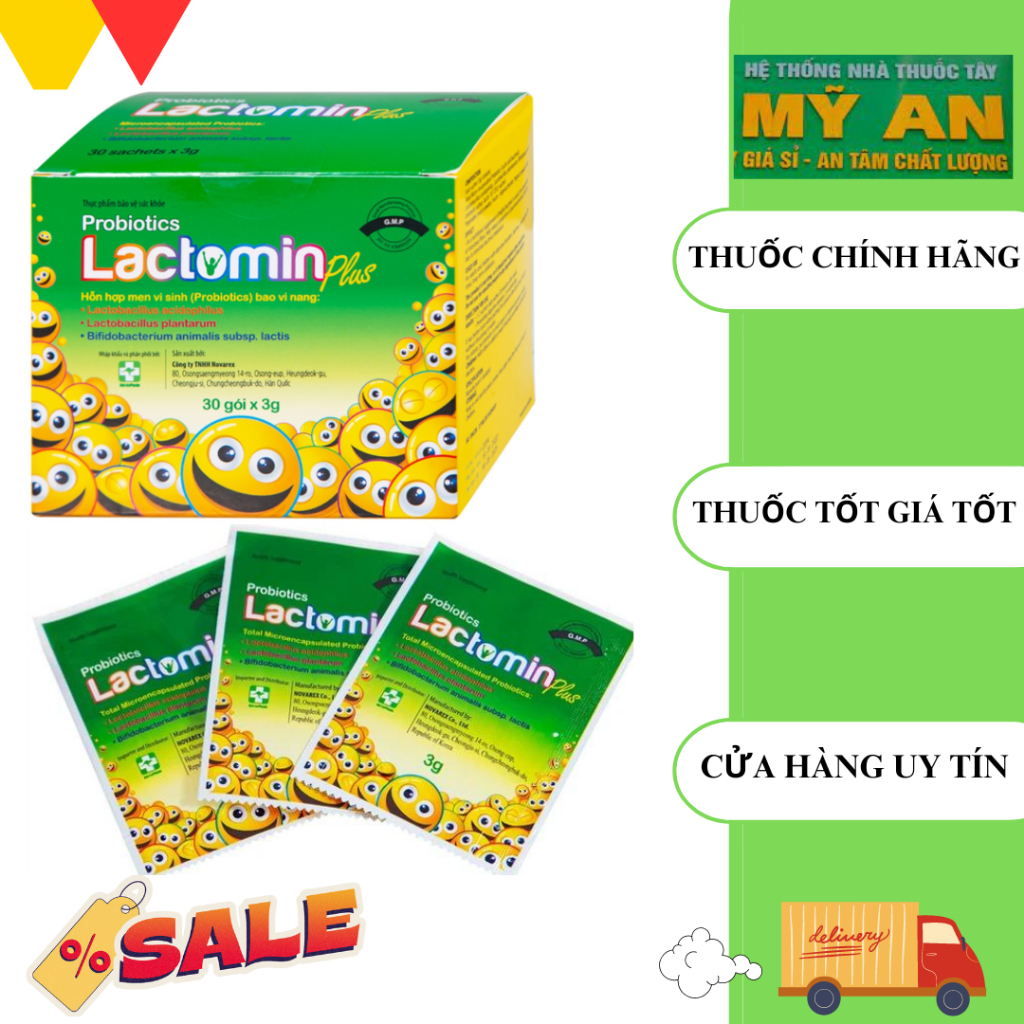 Cốm vi sinh Probiotics Lactomin Plus bổ sung lợi khuẩn hộp 30 gói x 3g ...