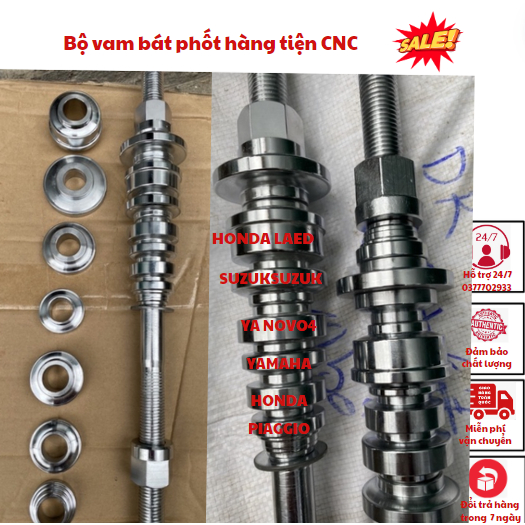 Bộ vam bát phốt hàng tiện CNC từ thép nguyên khối C45 Dùng cho tất cả ...