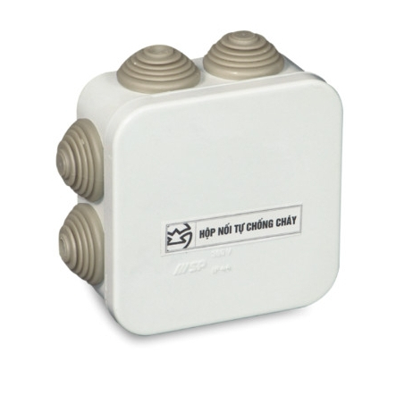 Hộp nối dây chống thấm tự chống cháy 80x80x40mm Sino E265/1GY, E265/2GY ...