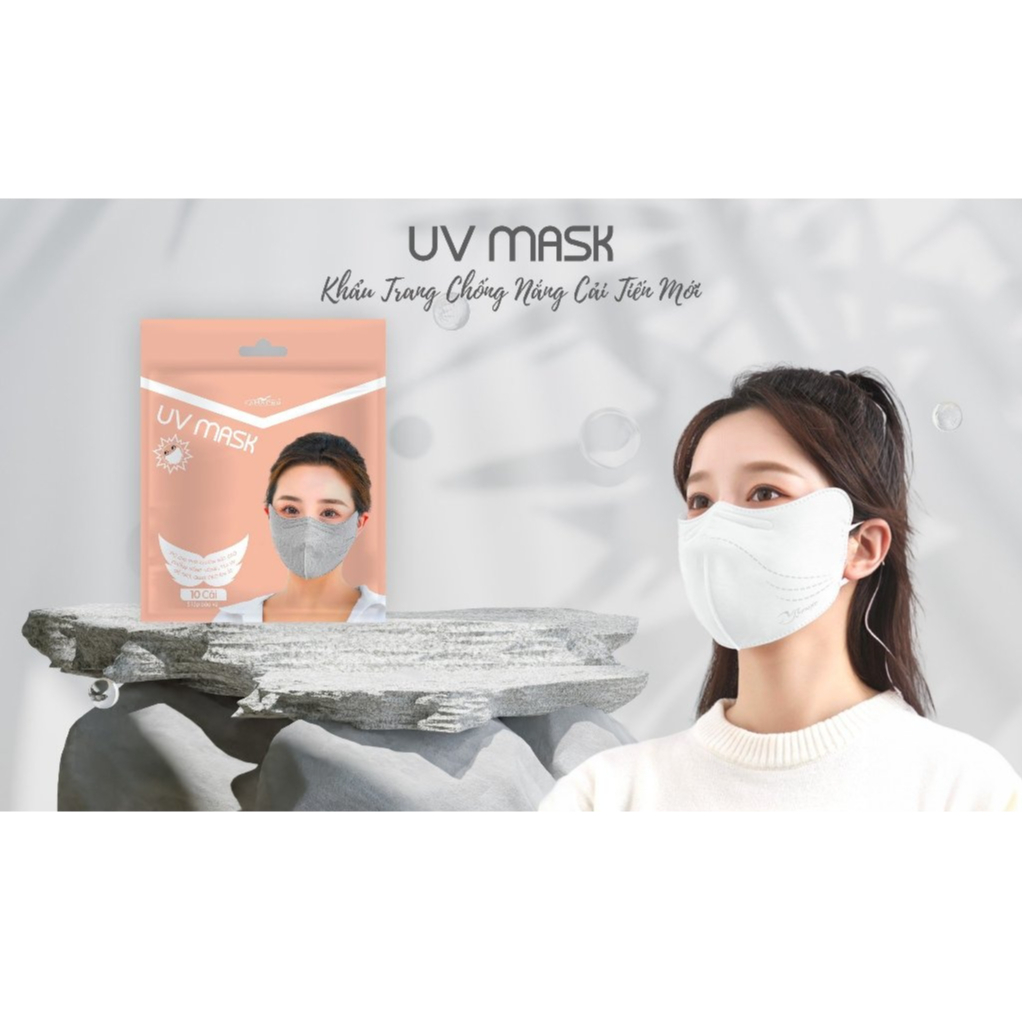 [100 chiếc UV] Khẩu trang y tế 5 lớp UV Famapro chống nắng hiệu quả với form rộng hơn,che chắn ...