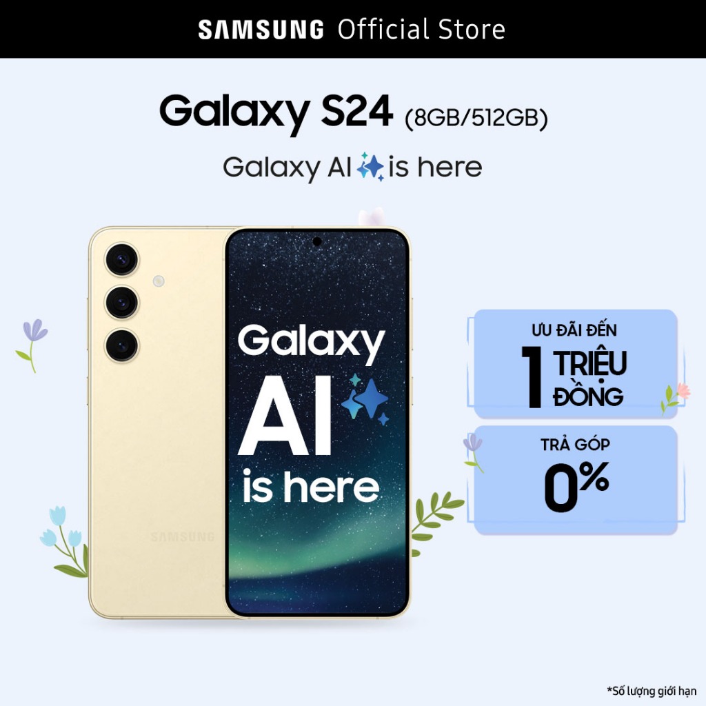 Điện thoại Samsung Galaxy S24 8GB/512GB, Điện thoại AI, Camera 50MP ...