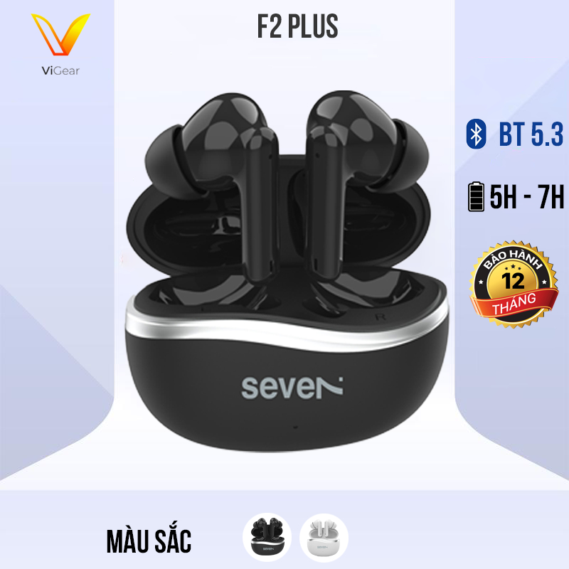 Tai Nghe TWS Seve7 F2 Plus - Bluetooth V5.3, Độ trễ thấp, Âm thanh sốn ...