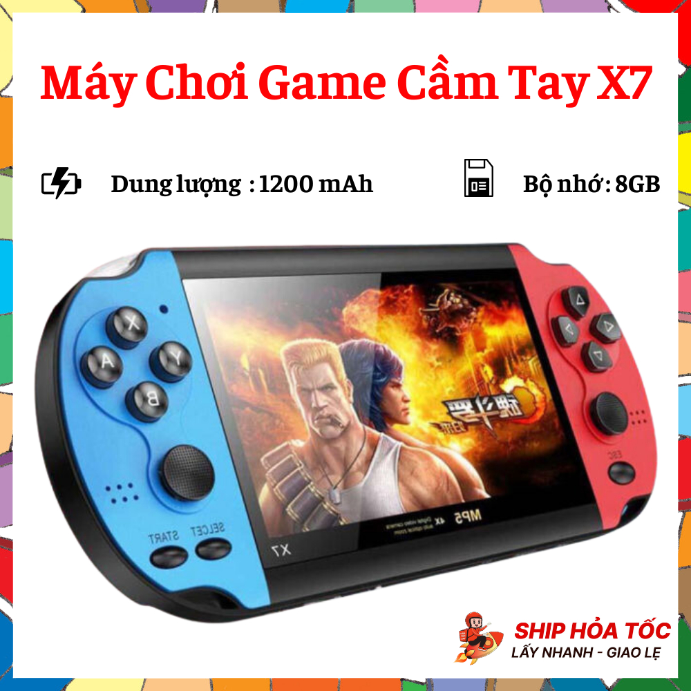 Máy Chơi Game X7, Với 900 Trò Chơi Kinh Điển, Màn Hình 4,3 inch, Nghe ...