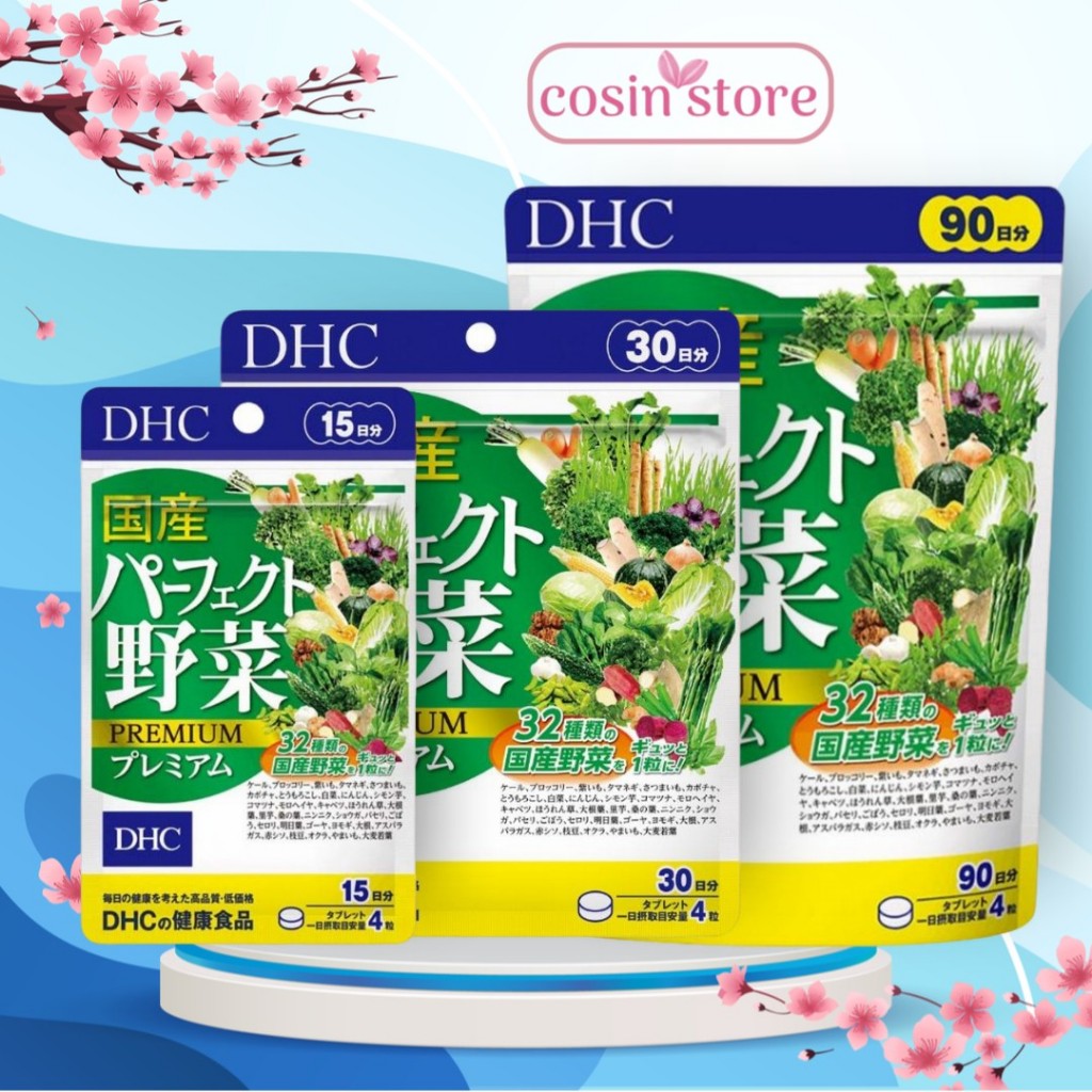 Viên uống DHC Rau Củ Premium 360 Viên 90 Ngày 30 Ngày 15 Ngày Bổ Sung ...