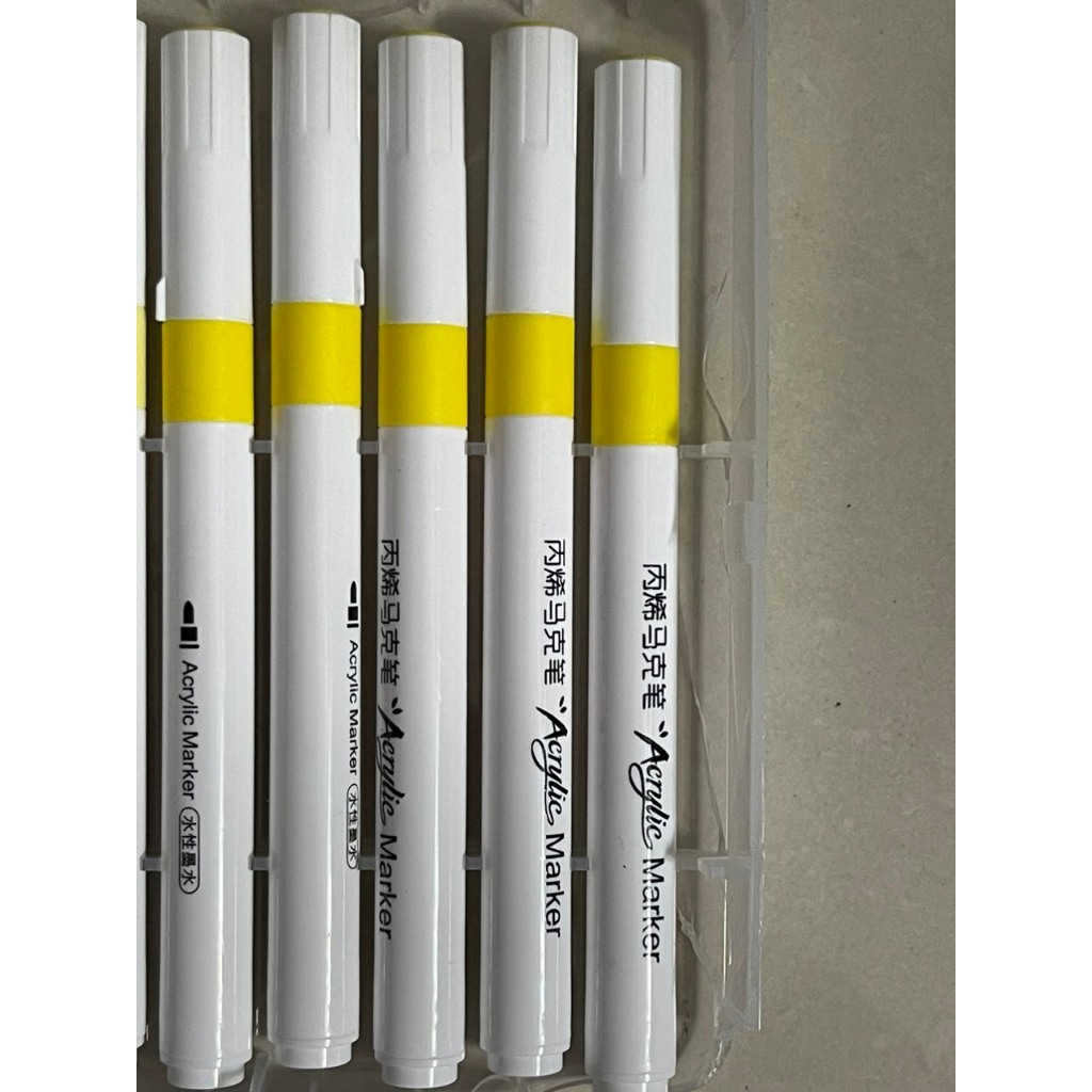 Bút màu acrylic marker 1 cây lẻ chọn màu, ko lem trên giấy | Shopee Việt Nam