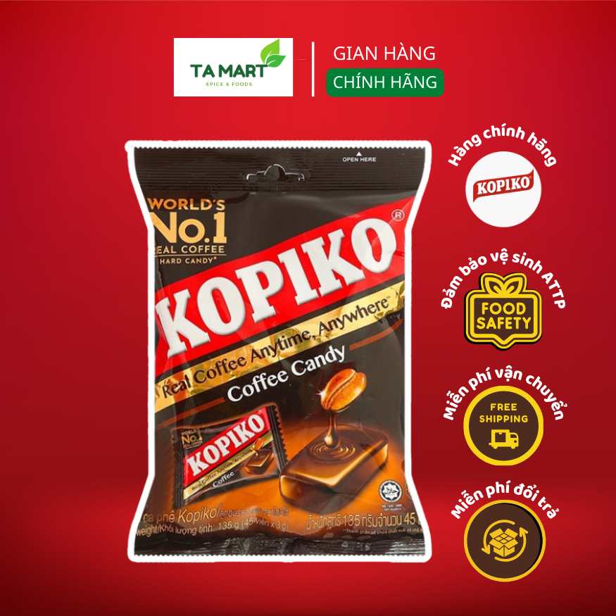 Kẹo hương cà phê Kopiko bịch 140g - Kopiko Coffee Candy | Shopee Việt Nam