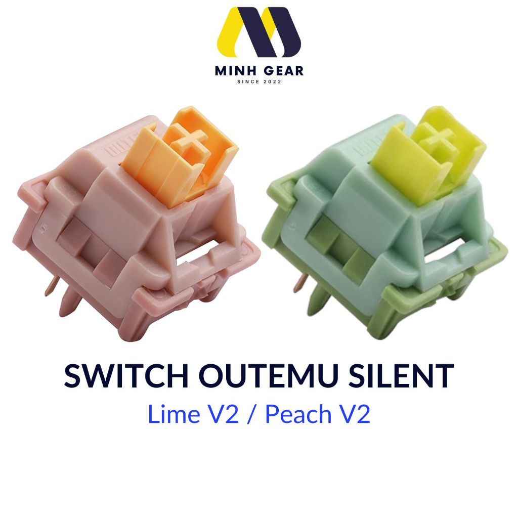 Switch Outemu Silent không ồn cho bàn phím cơ Outemu Silent Lime / Peach Switch V2 (5 Pin ...