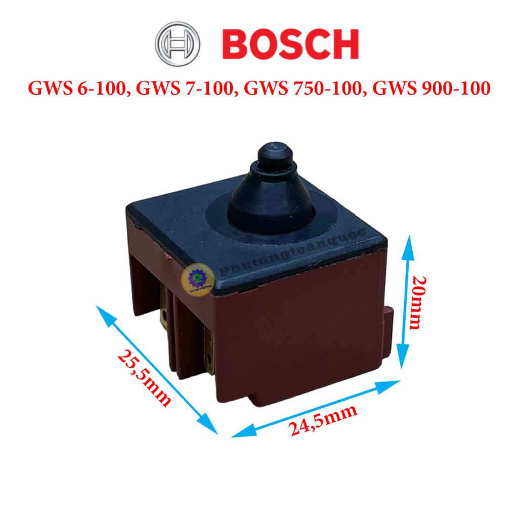Công Tắc Máy Mài Bosch GWS 6-100, GWS 7-100, GWS 750-100, GWS 900-100 ...