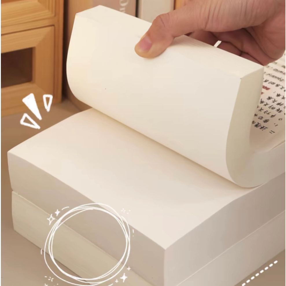 Giấy nháp gạch sữa trống dành cho học sinh, vở giấy nháp, vở xé ...