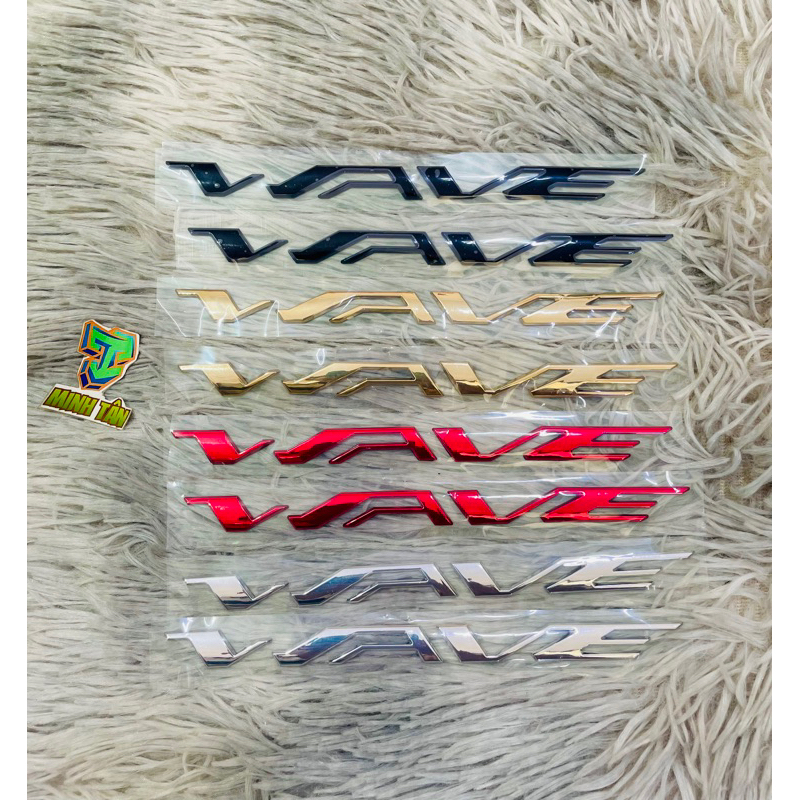 Tem Wave 125i chữ nổi như zin, hàng gia công sắc nét (giá 1 cặp ...