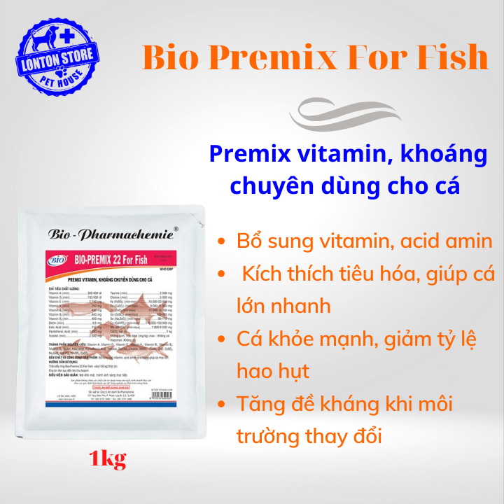 [Mới] Bio Premix for fish - Bổ sung vitamin, khoáng chuyên dùng cho cá ...