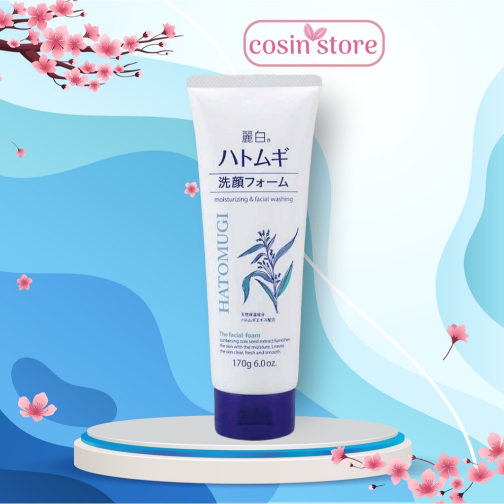 Sữa Rửa Mặt Ý Dĩ Reihaku Hatomugi the facial foam 170g Nhật Bản ...